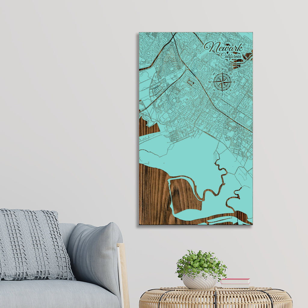 Newark, California Street Map – Fire & Pine