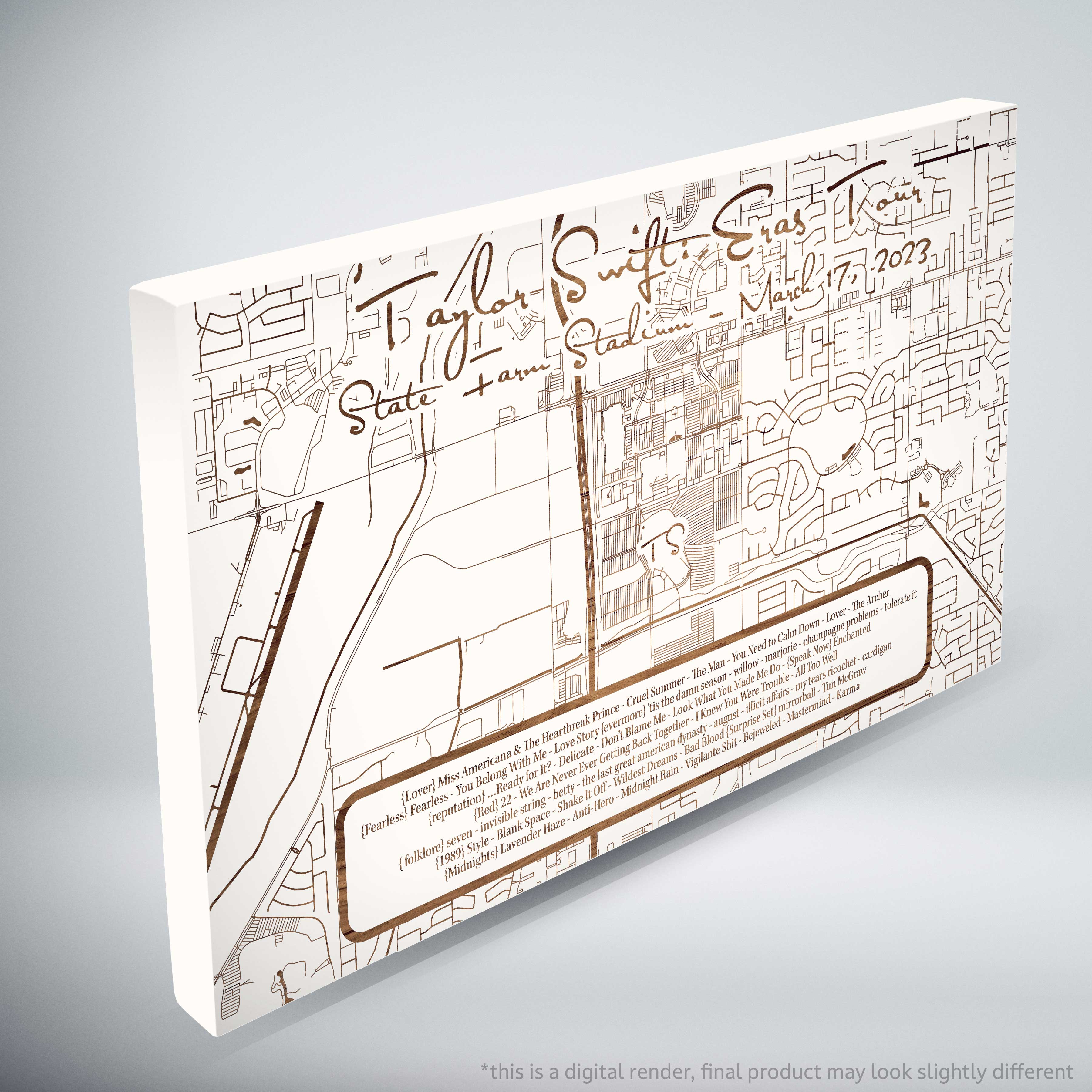 Taylor Swift Eras Tour Setlist - Limited Edition - Mini