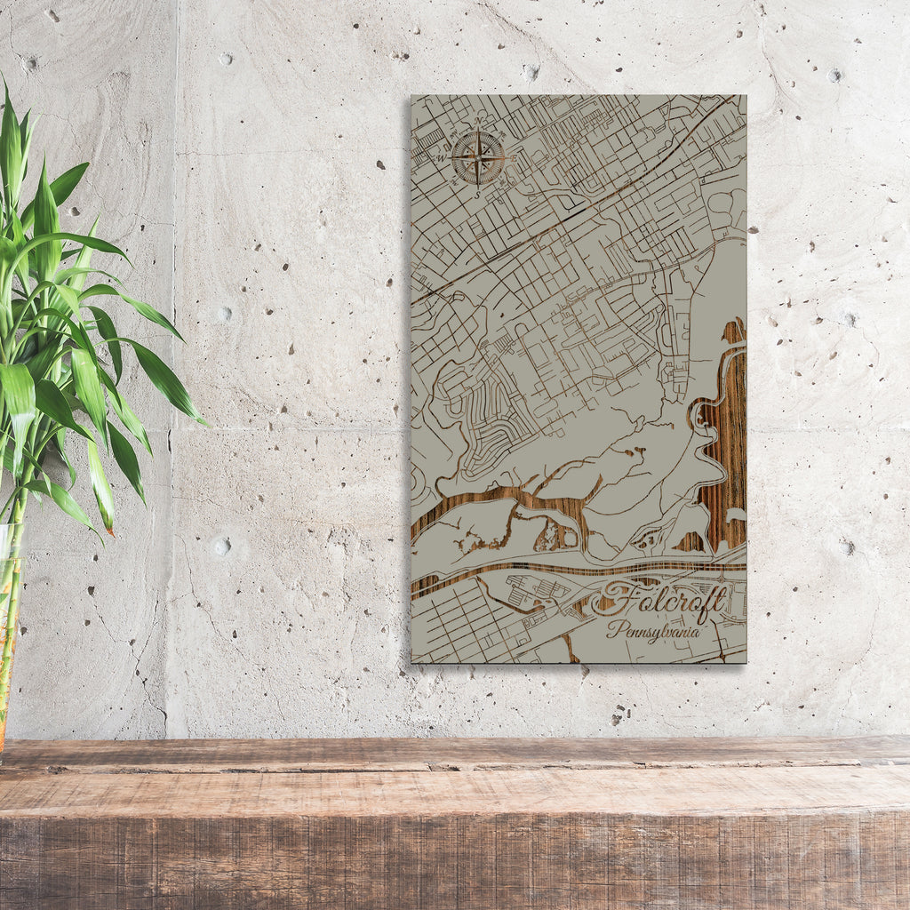 Folcroft, Pennsylvania Street Map – Fire & Pine