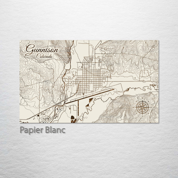 Gunnison, Colorado Street Map – Fire & Pine