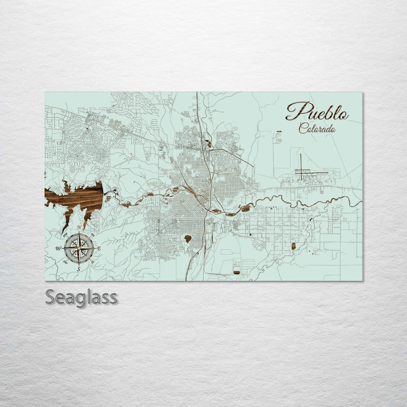 Pueblo, Colorado Street Map – Fire & Pine