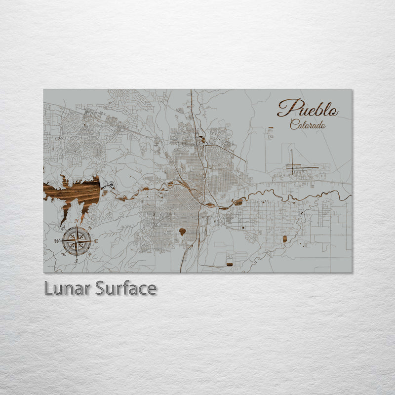 Pueblo, Colorado Street Map – Fire & Pine