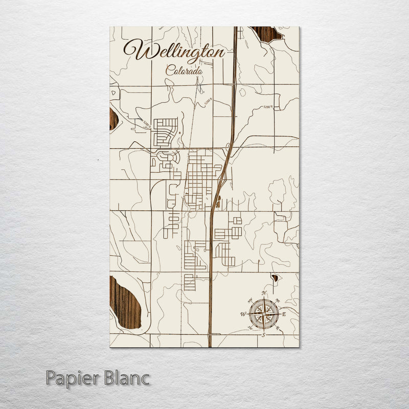 Wellington, Colorado Street Map – Fire & Pine