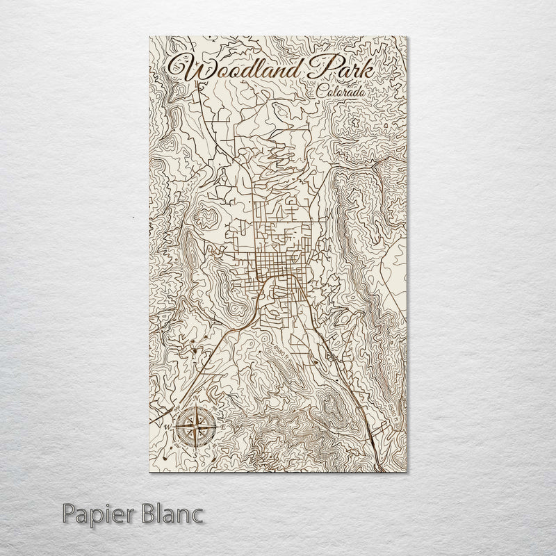 Woodland Park, Colorado Street Map – Fire & Pine