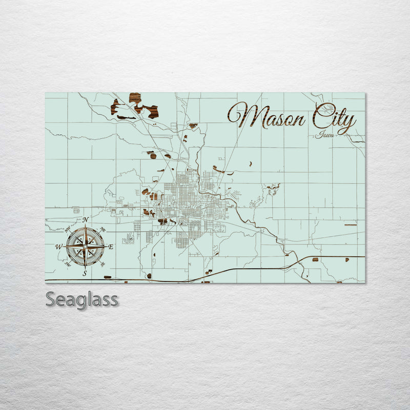 Mason City, Iowa Street Map – Fire & Pine