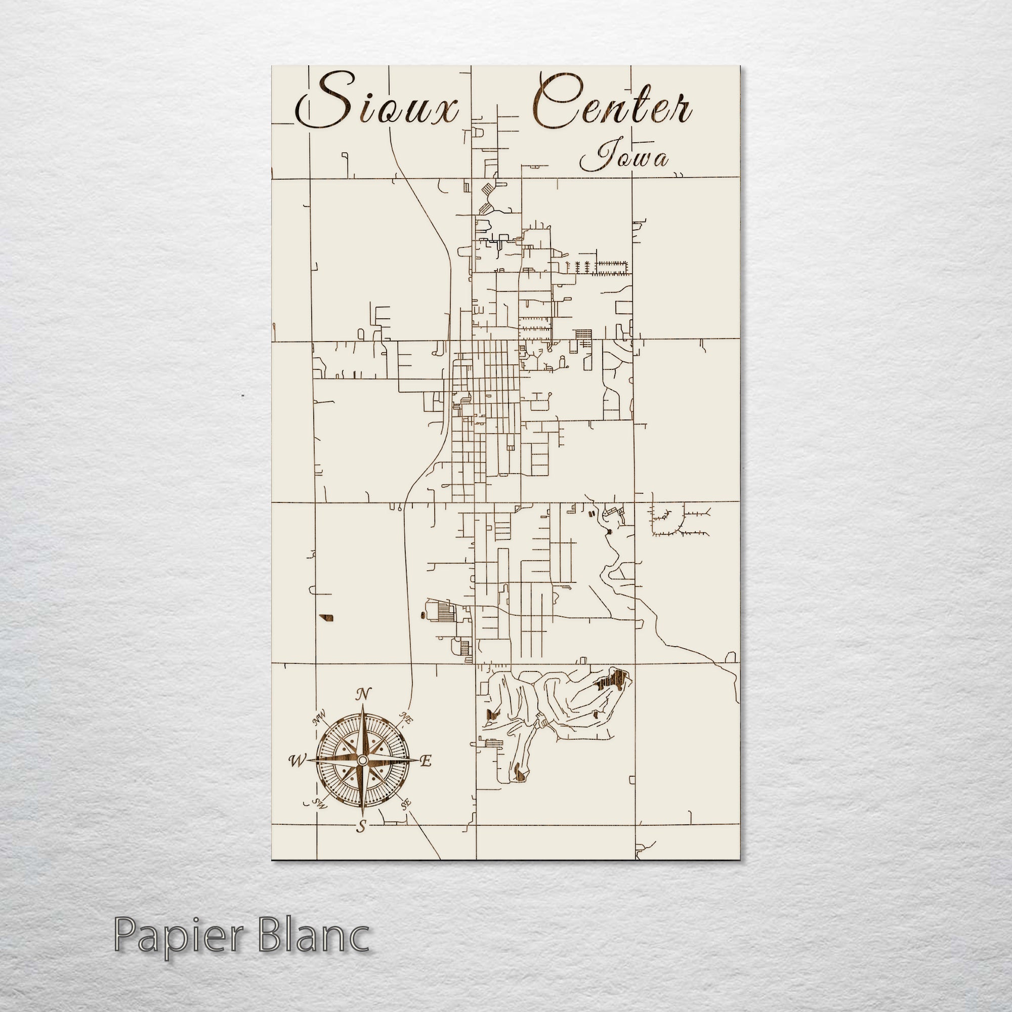 Sioux Center, Iowa Street Map – Fire & Pine