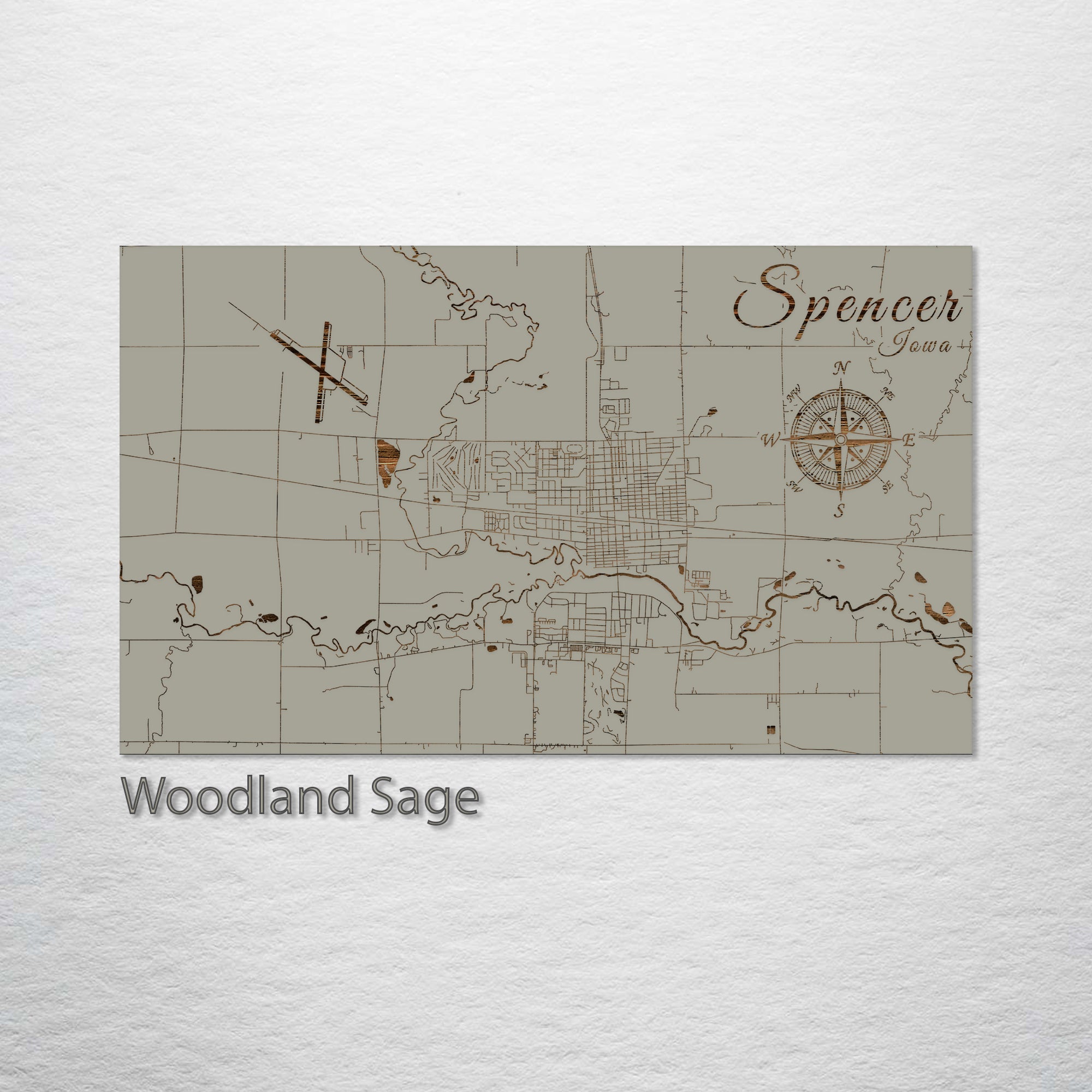 Spencer, Iowa Street Map – Fire & Pine