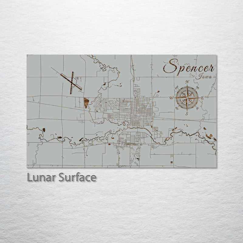 Spencer, Iowa Street Map – Fire & Pine