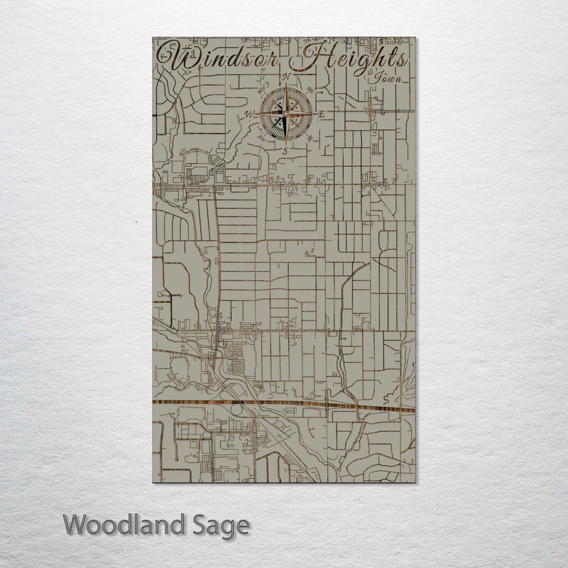 Windsor Heights, Iowa Street Map – Fire & Pine