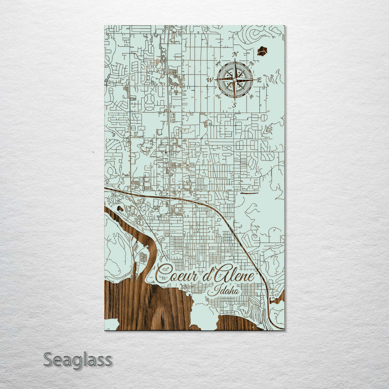 Coeur d'Alene, Idaho Street Map – Fire & Pine