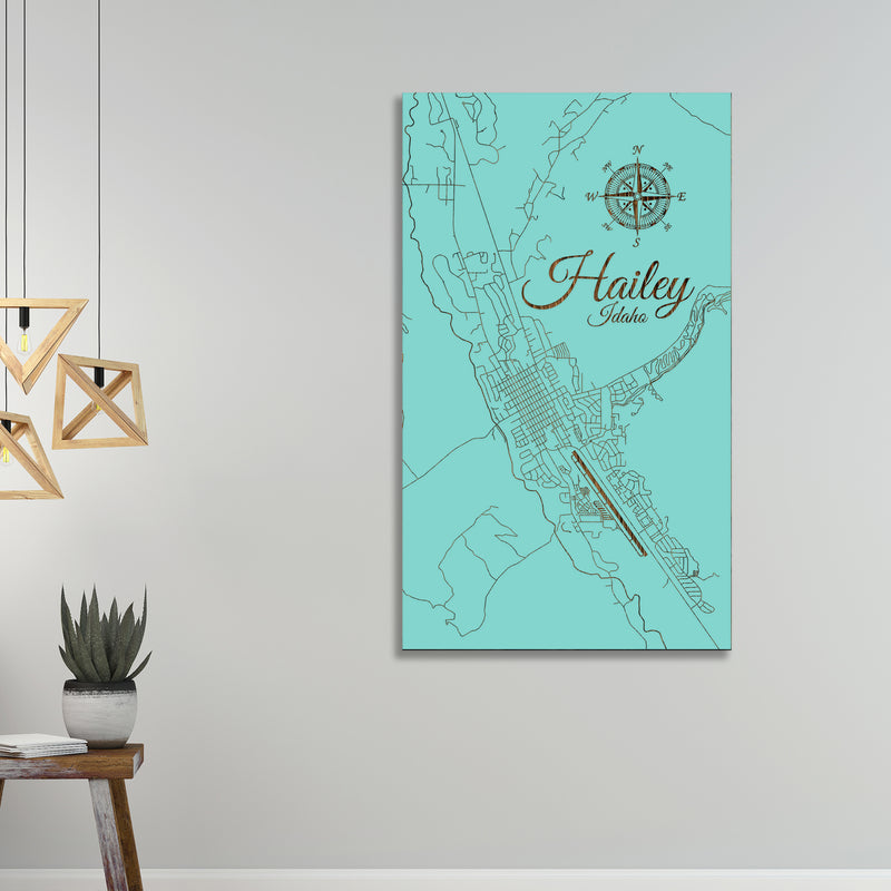 Hailey, Idaho Street Map – Fire & Pine
