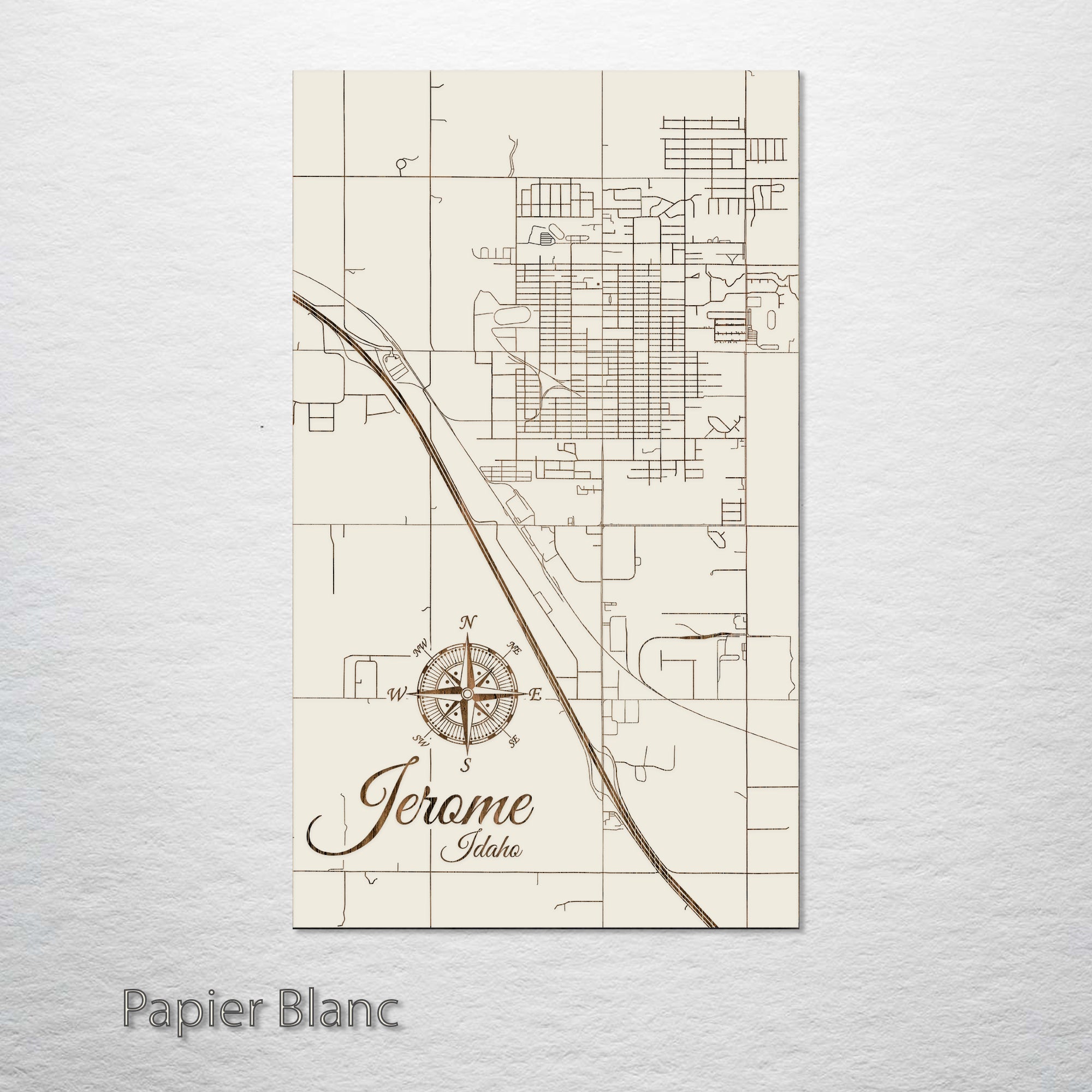 Jerome, Idaho Street Map – Fire & Pine