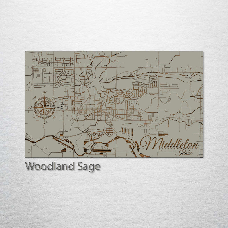 Middleton, Idaho Street Map – Fire & Pine