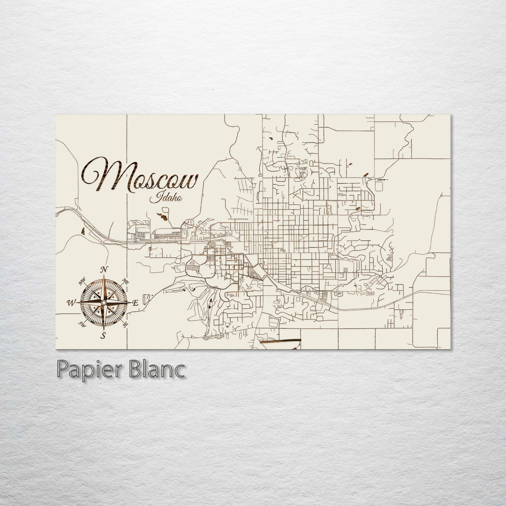 Moscow, Idaho Street Map – Fire & Pine