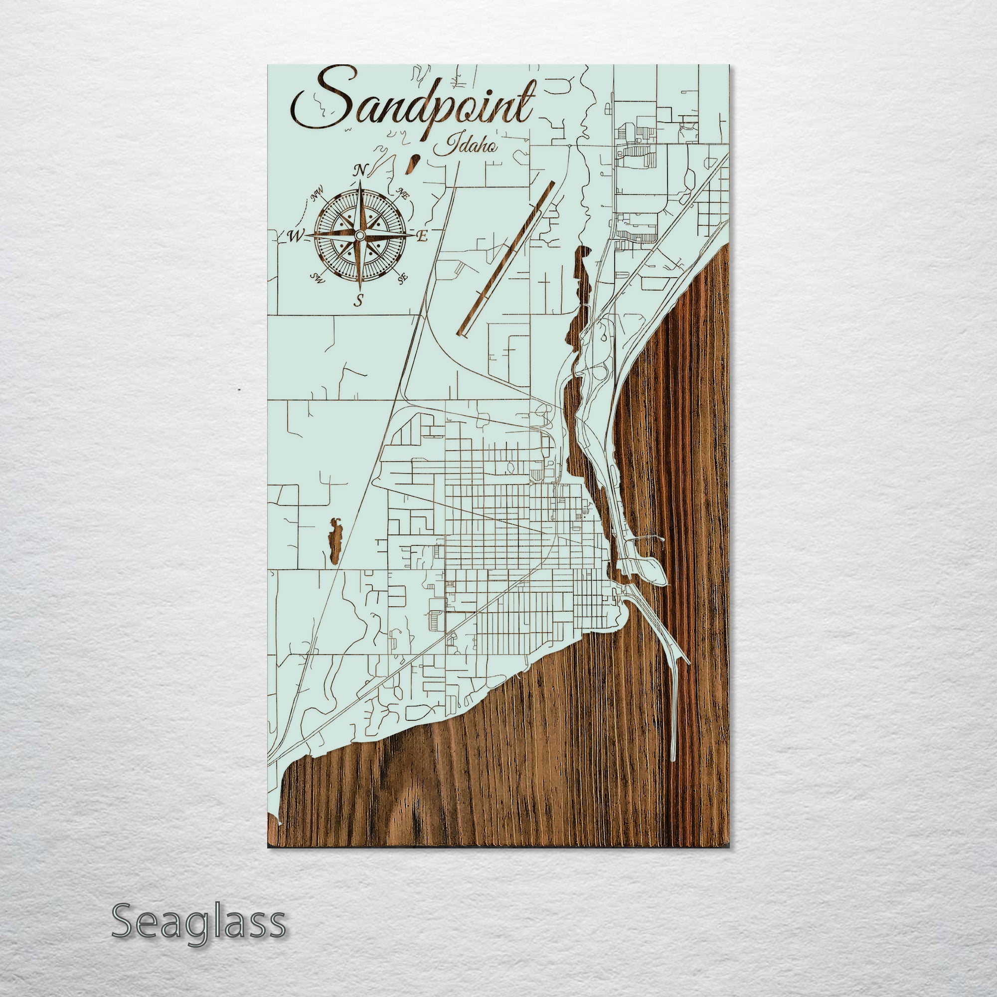 Sandpoint, Idaho Street Map – Fire & Pine