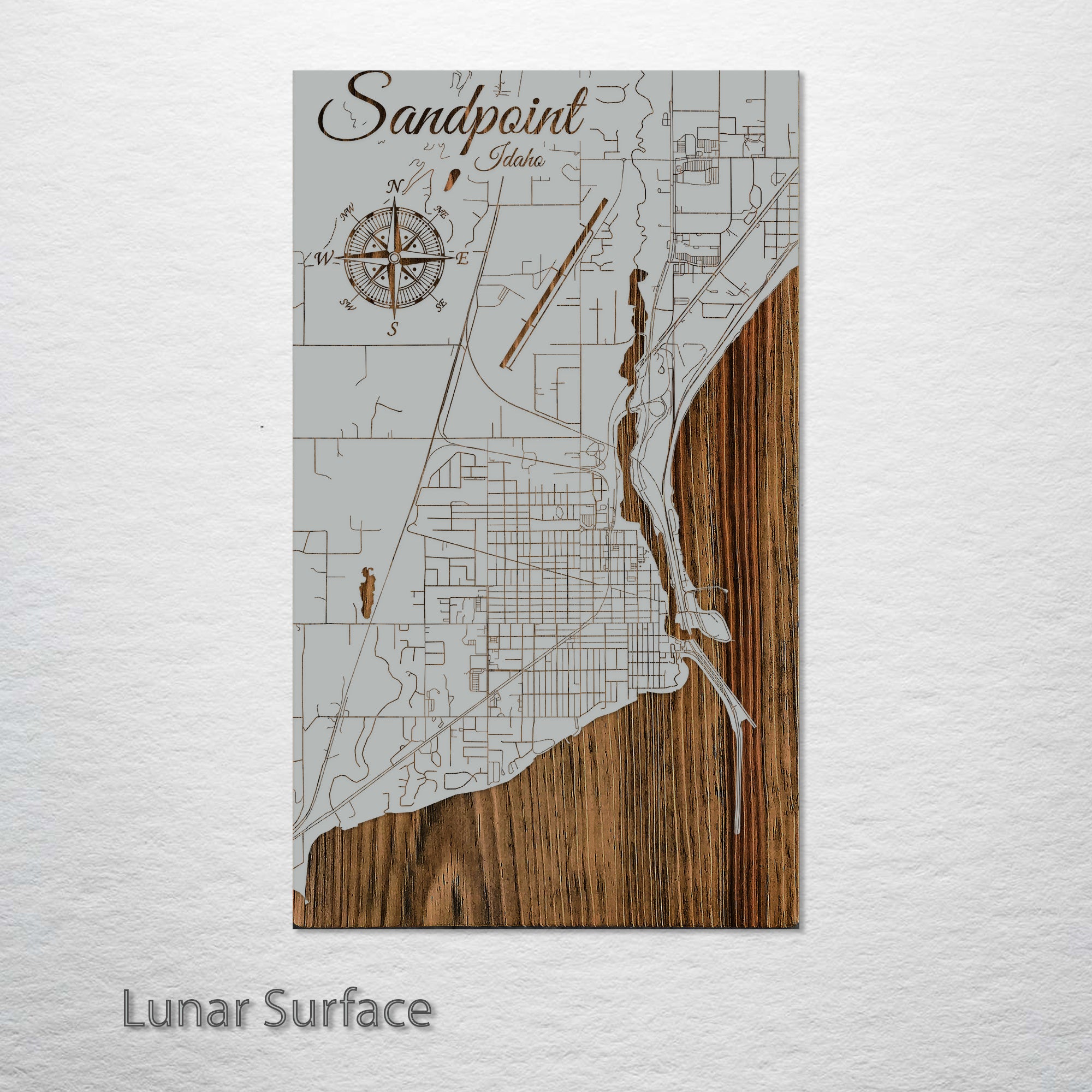 Sandpoint, Idaho Street Map – Fire & Pine