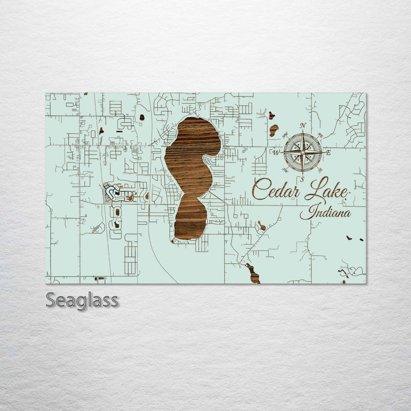 Cedar Lake, Indiana Street Map – Fire & Pine