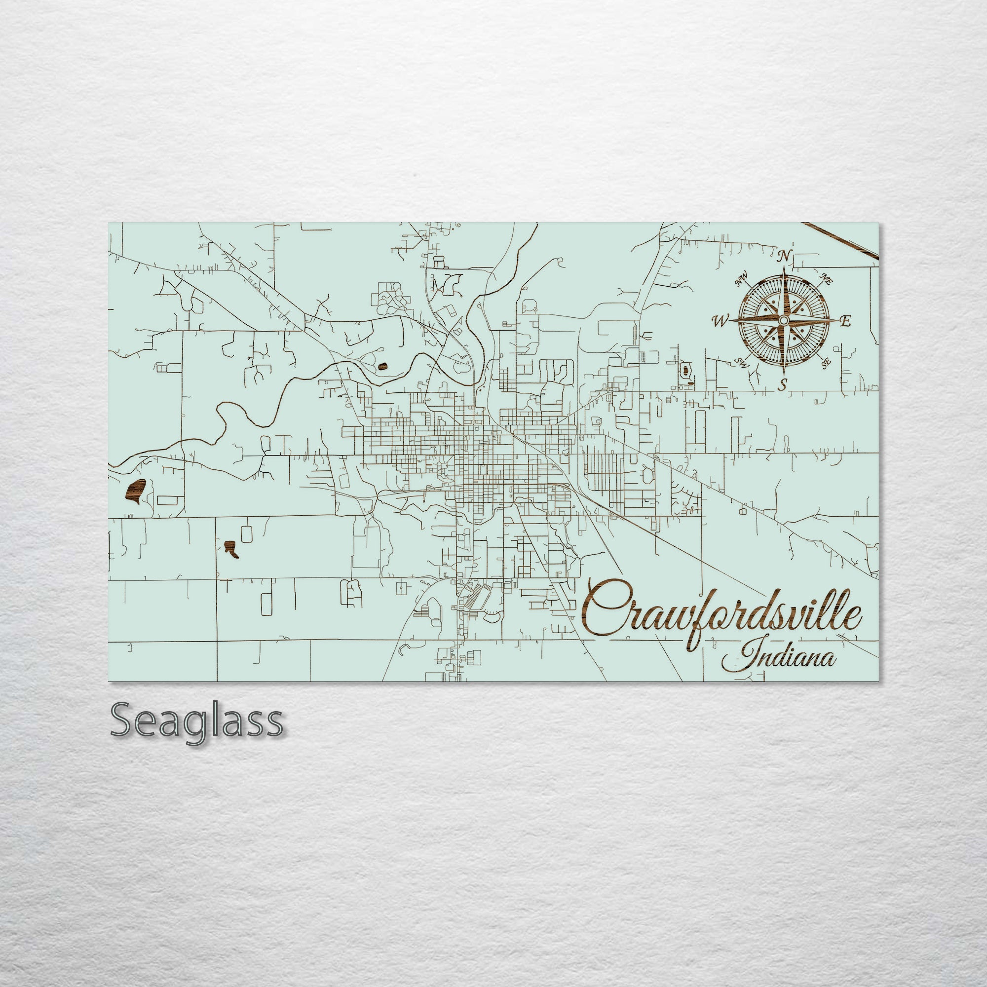 Crawfordsville, Indiana Street Map – Fire & Pine