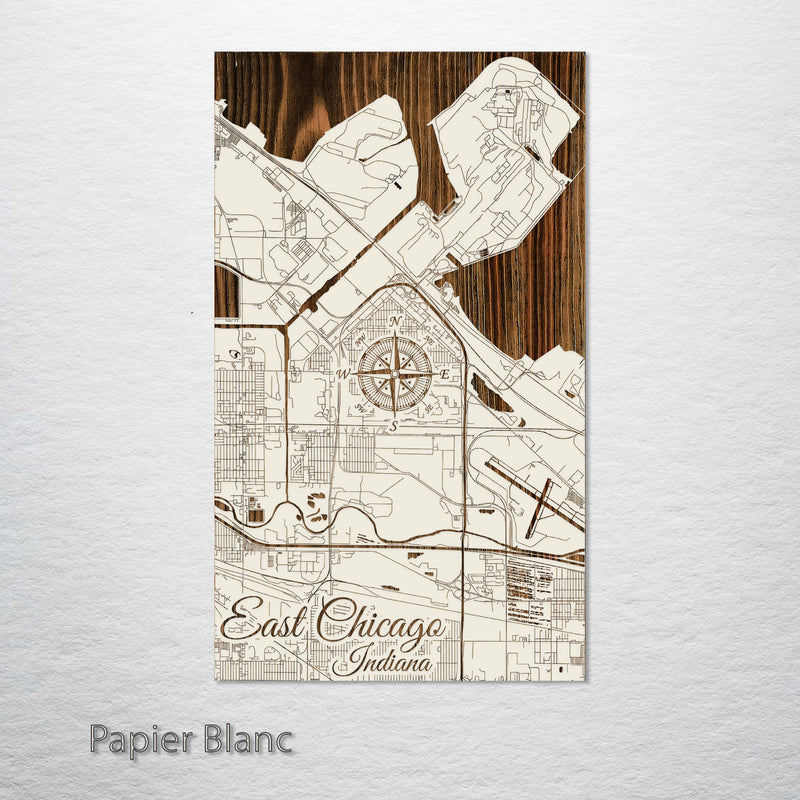 East Chicago, Indiana Street Map – Fire & Pine