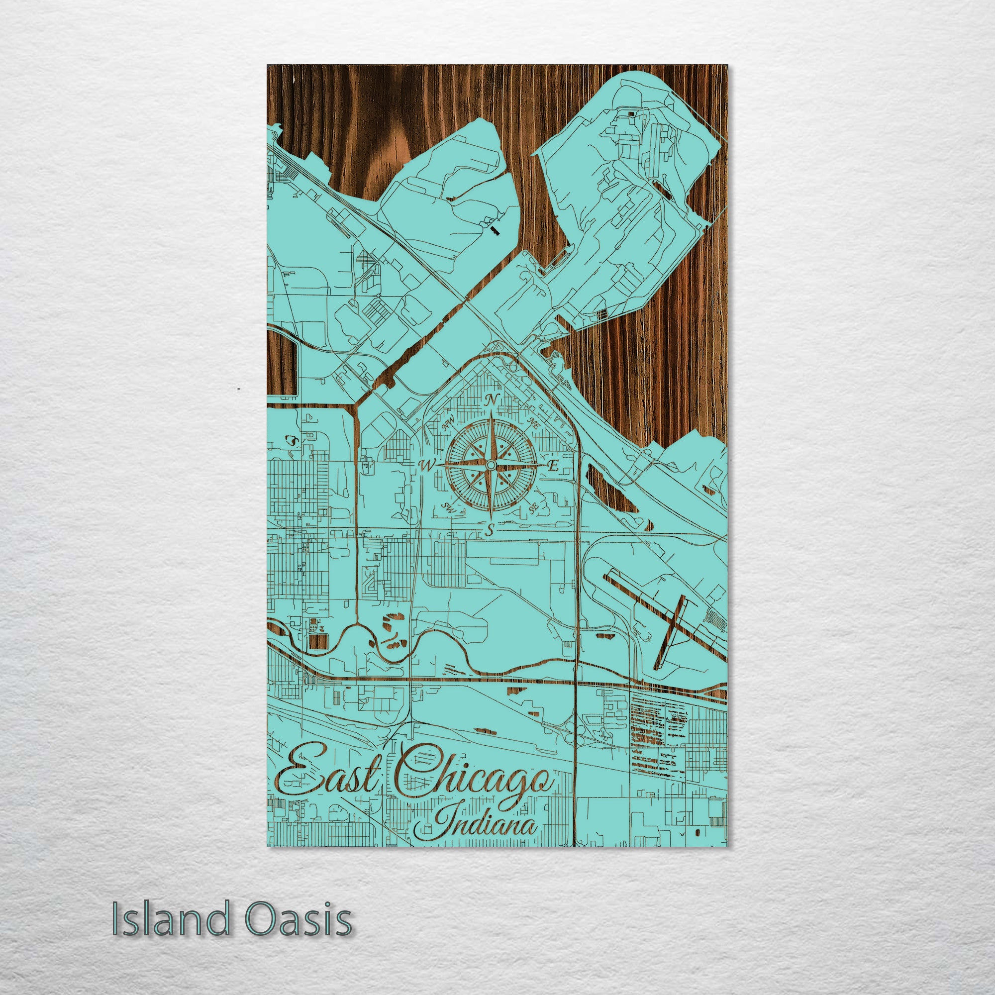 East Chicago, Indiana Street Map – Fire & Pine