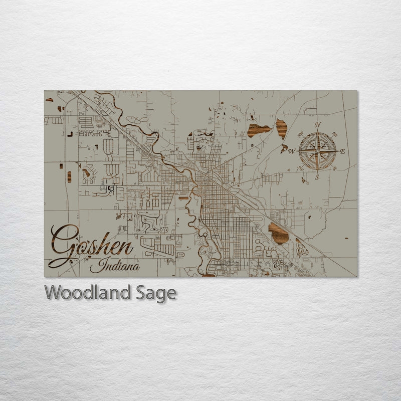 Goshen, Indiana Street Map – Fire & Pine