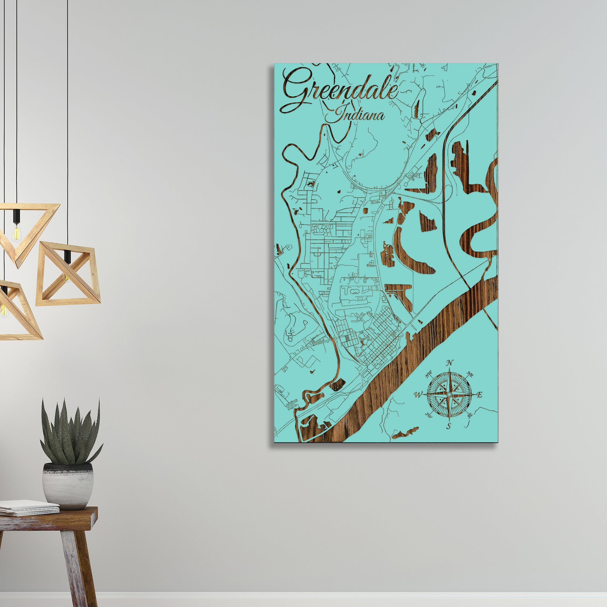 Greendale, Indiana Street Map – Fire & Pine