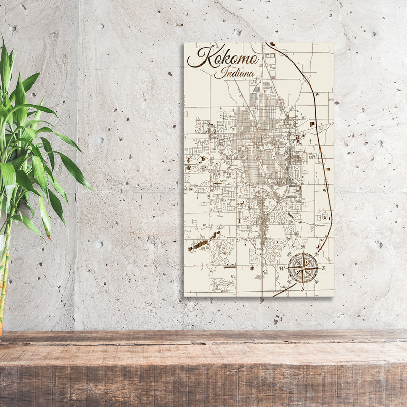 Kokomo, Indiana Street Map – Fire & Pine