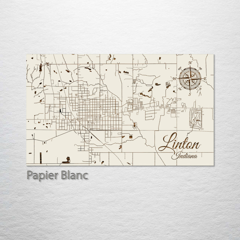 Linton, Indiana Street Map – Fire & Pine