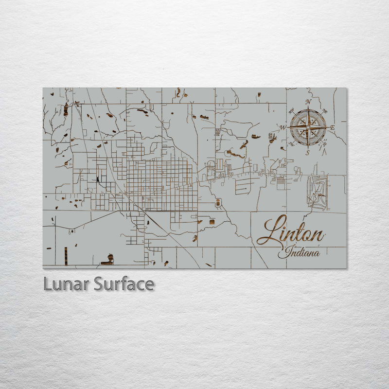 Linton, Indiana Street Map – Fire & Pine