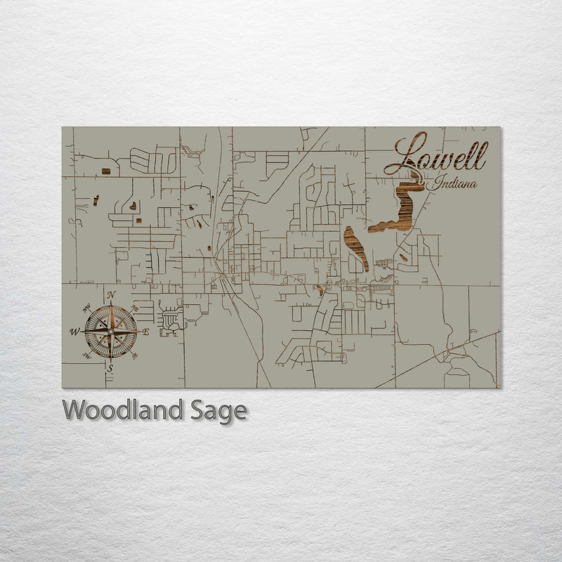 Lowell, Indiana Street Map – Fire & Pine