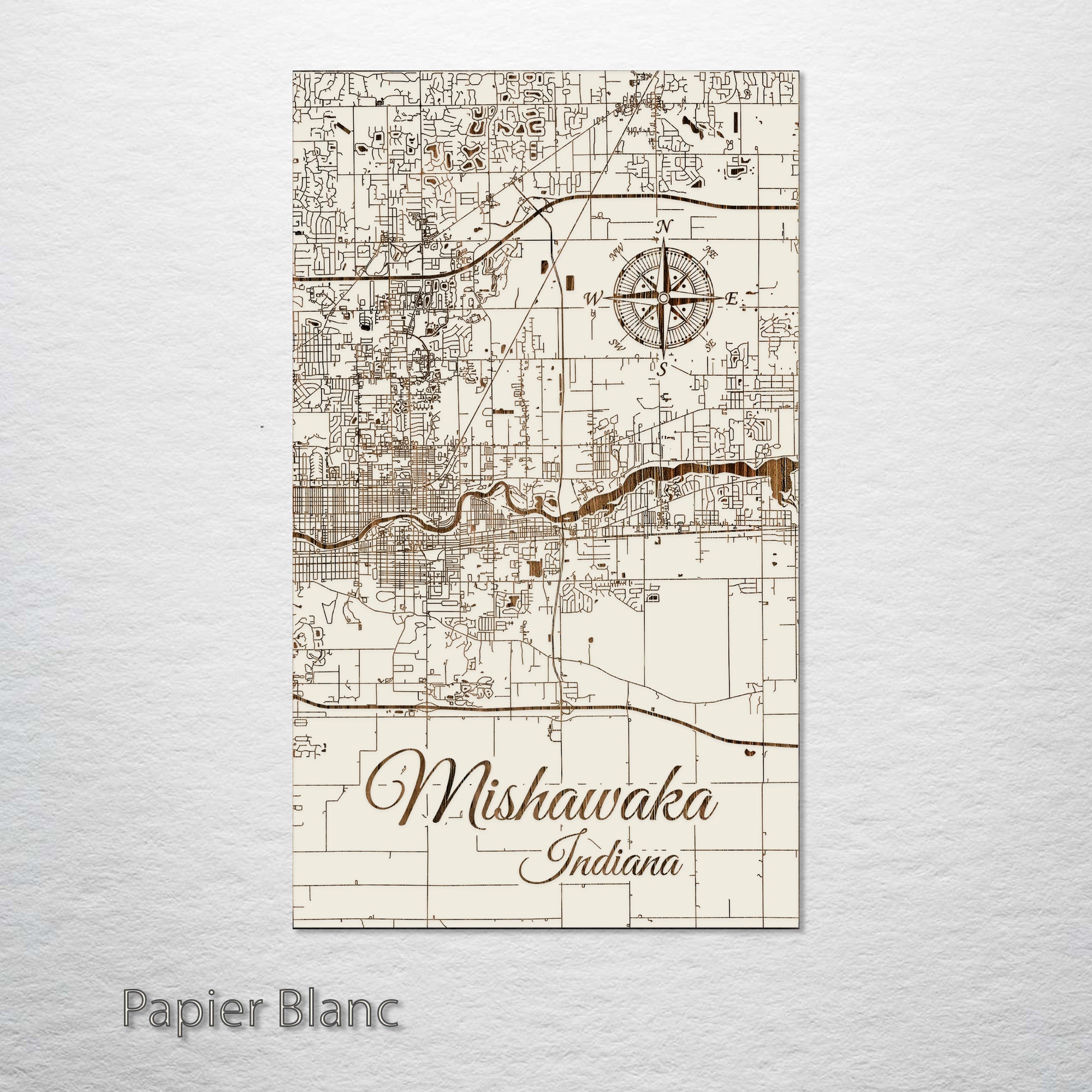 Mishawaka, Indiana Street Map – Fire & Pine
