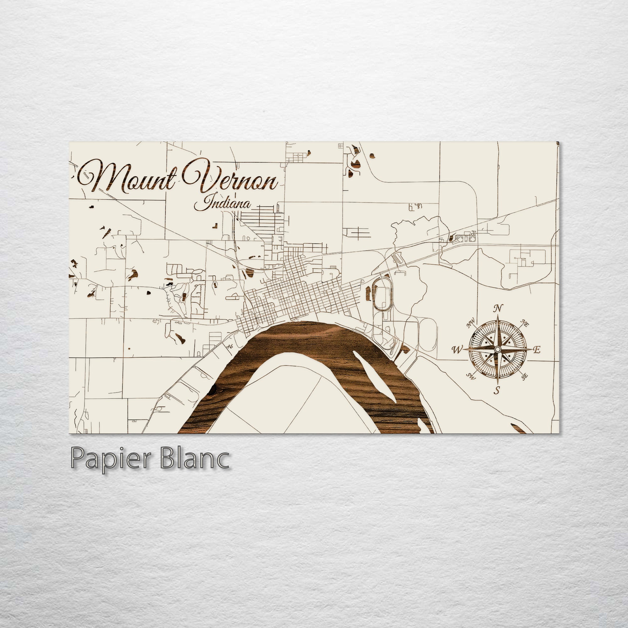 Mount Vernon, Indiana Street Map – Fire & Pine