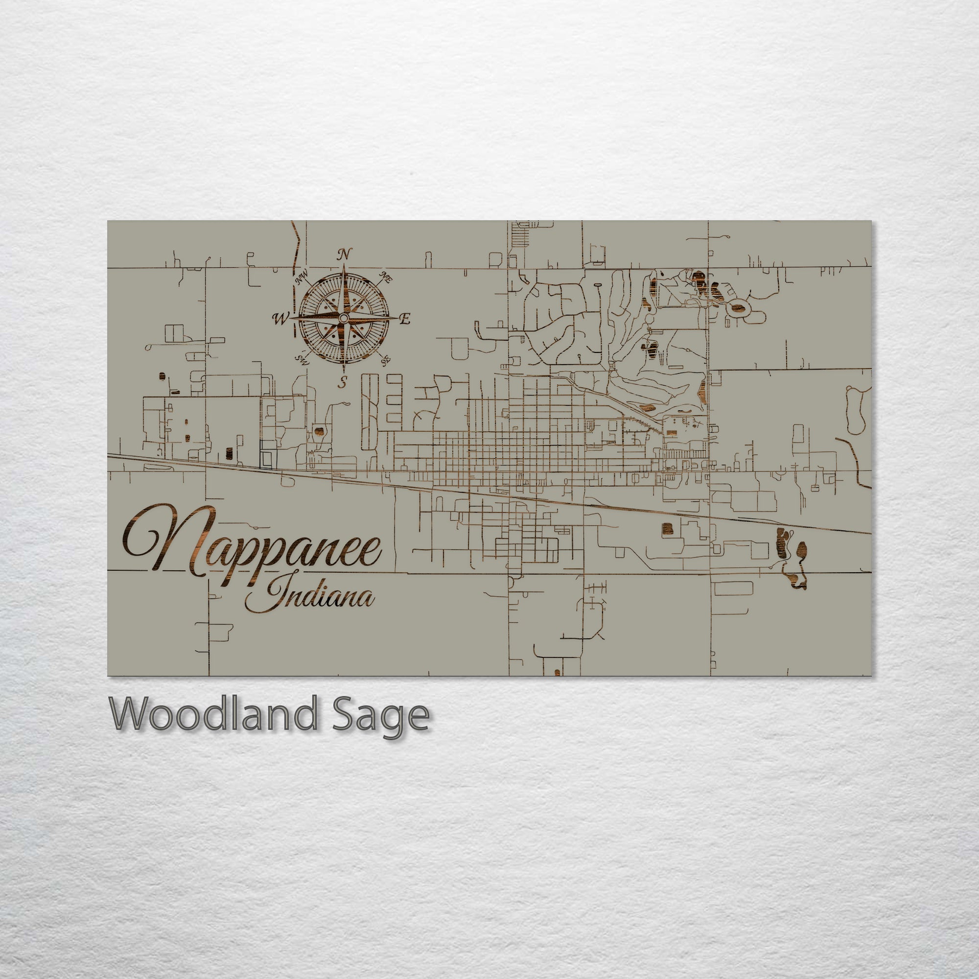 Nappanee, Indiana Street Map – Fire & Pine