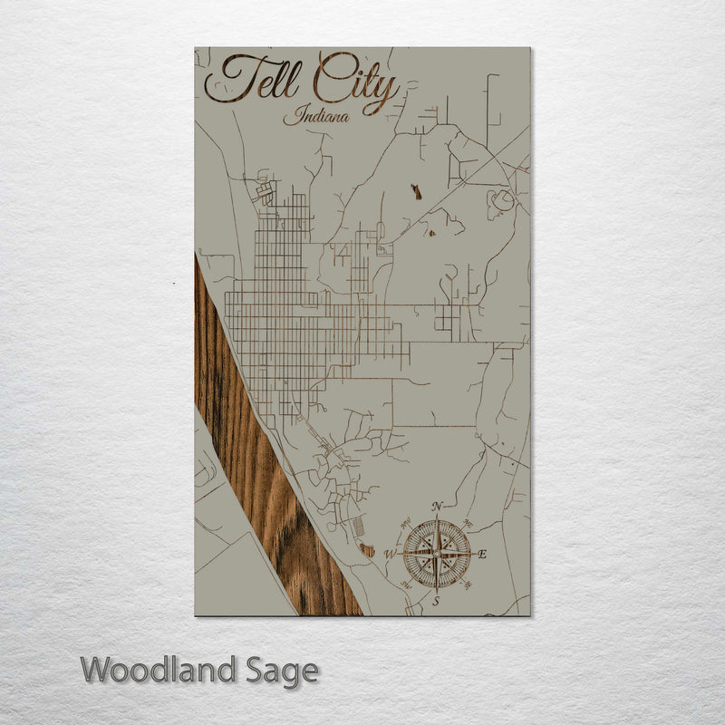 Tell City, Indiana Street Map – Fire & Pine