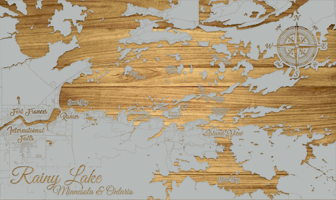 FP1184 - Rainy Lake Whim (SM & Up) Engraved Map (Standard)