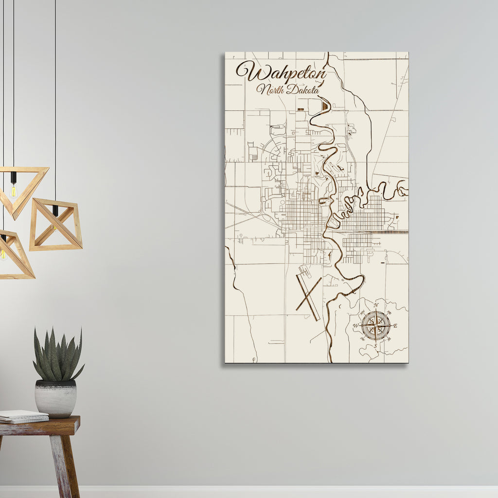 Wahpeton, North Dakota Street Map – Fire & Pine