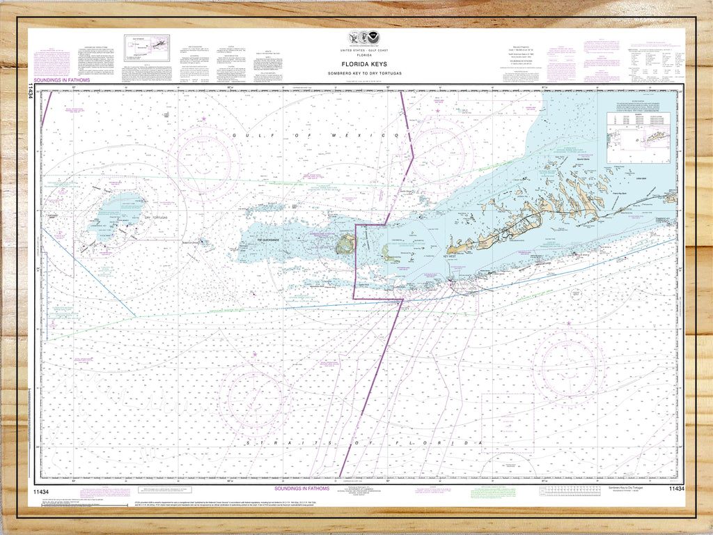 Florida Keys Nautical Map (NOAA) – Fire & Pine