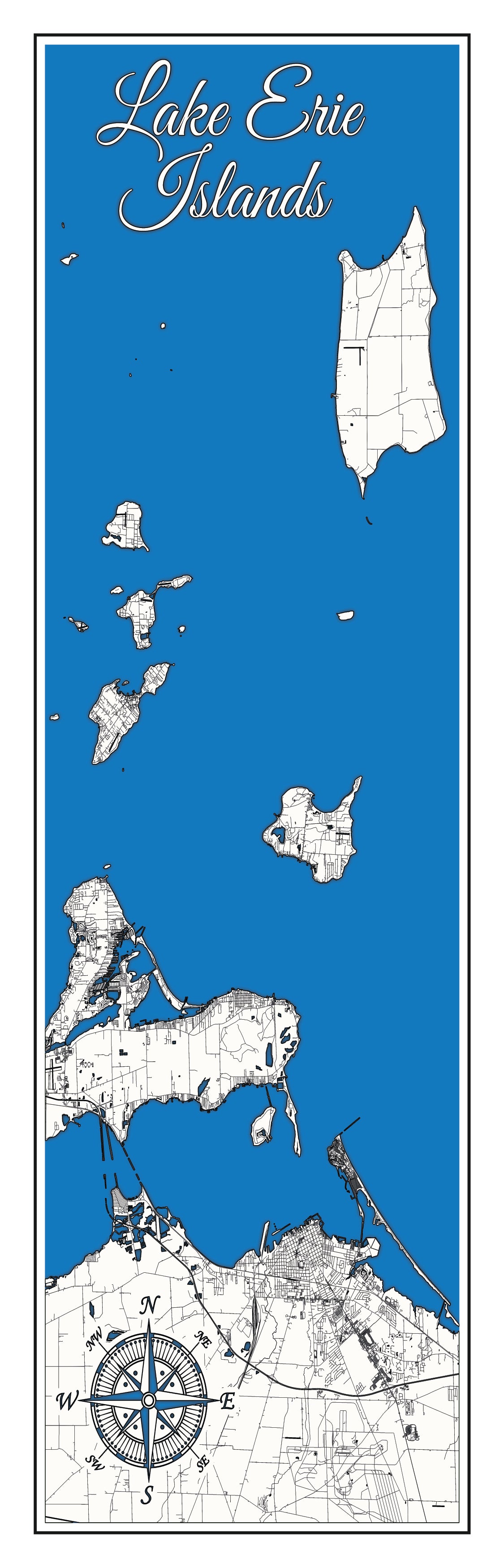 FP0776 - Lake Erie Islands, OH Printed Panoramic (Standard)