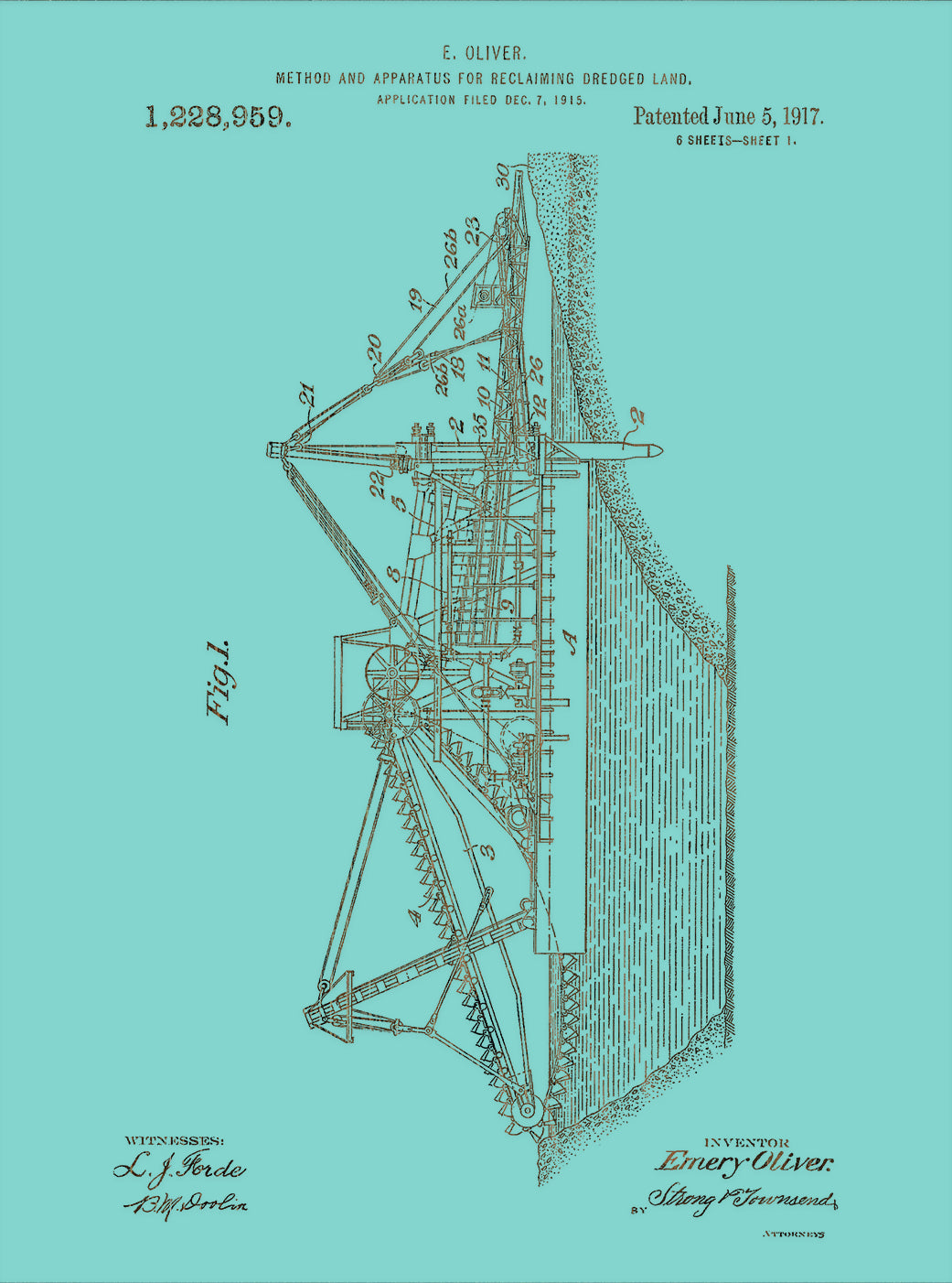FP0548 - Emery Oliver Figure 1 Engraved Patent (Standard)