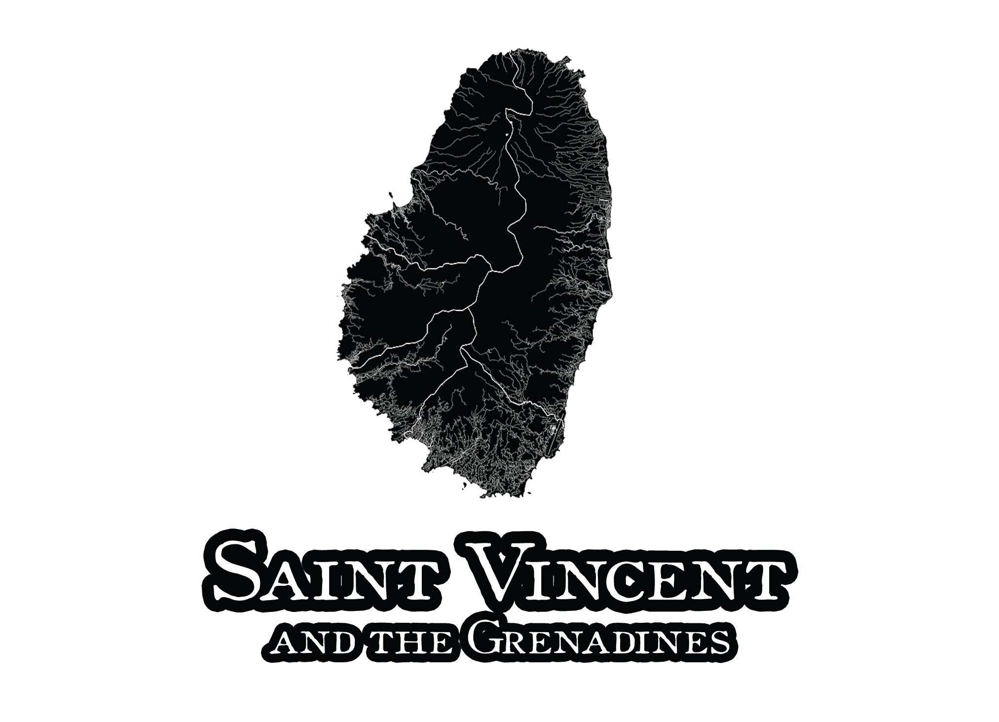 FP0699 - St Vincent and the Grenadines Rectangle Glass Container (Bron