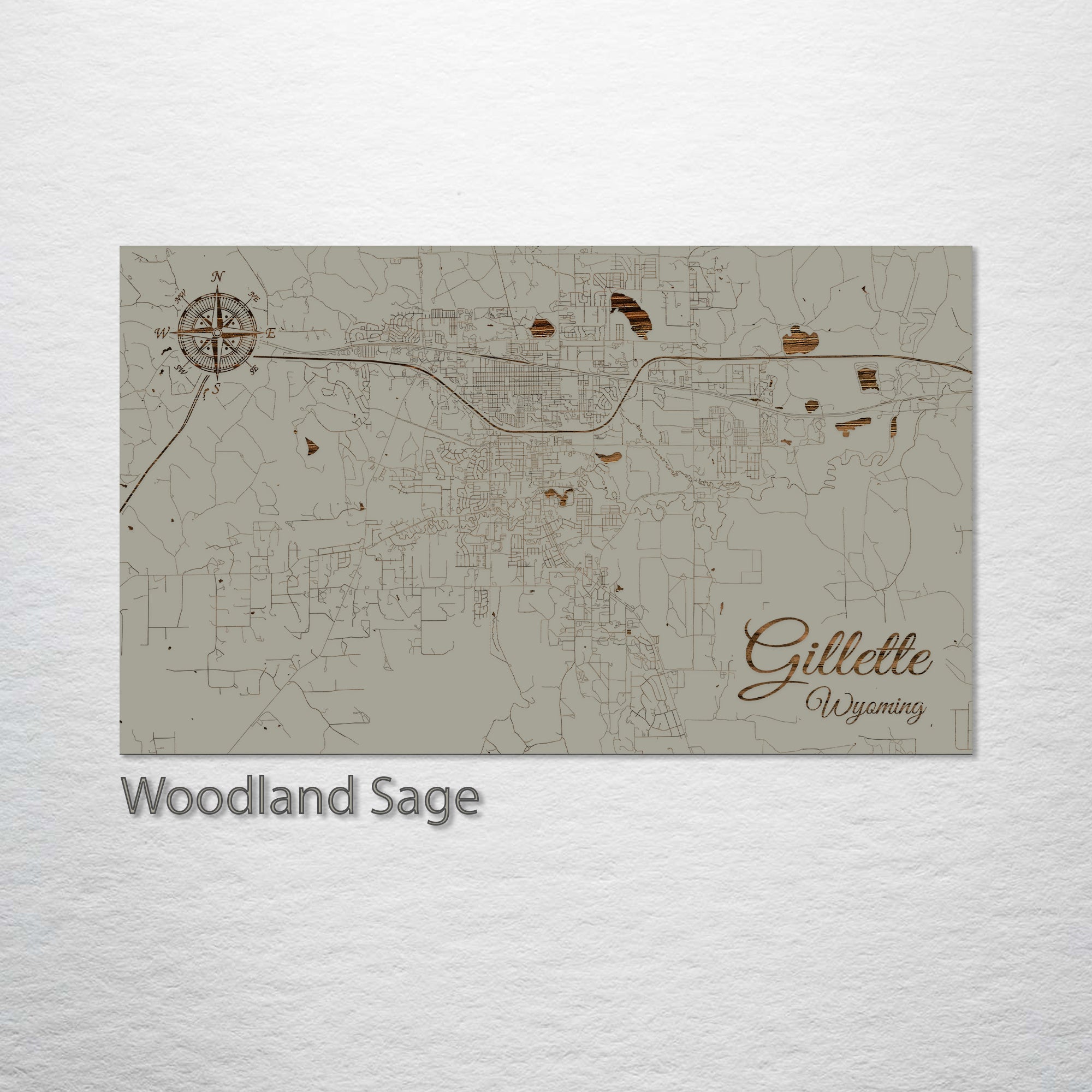 Gillette, Wyoming Street Map – Fire & Pine