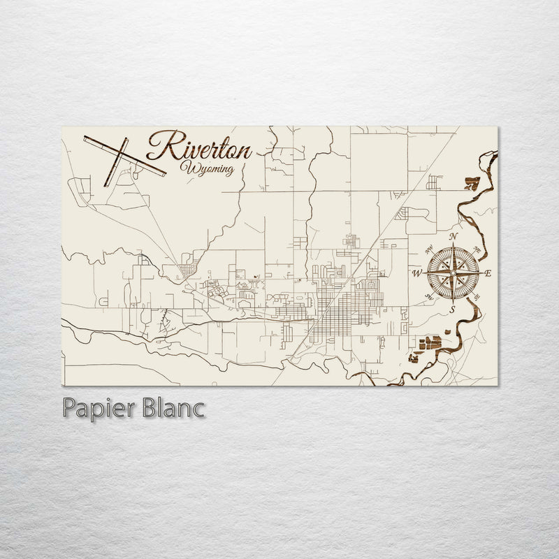 Riverton, Wyoming Street Map – Fire & Pine