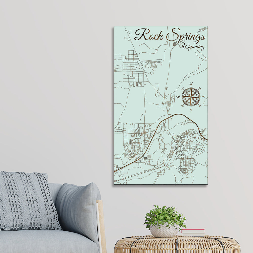 Rock Springs, Wyoming Street Map – Fire & Pine