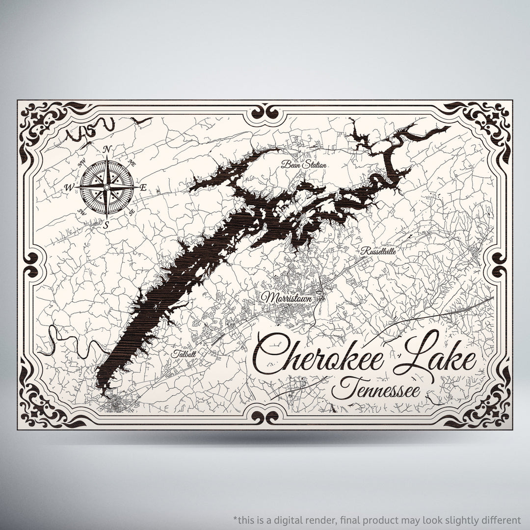 FP1248 - Cherokee Lake Engraved Magnet (Standard)