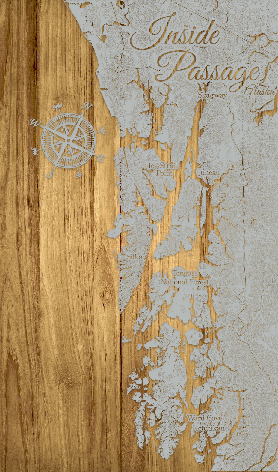 FP1868 - Inside Passage Engraved Map (Standard)