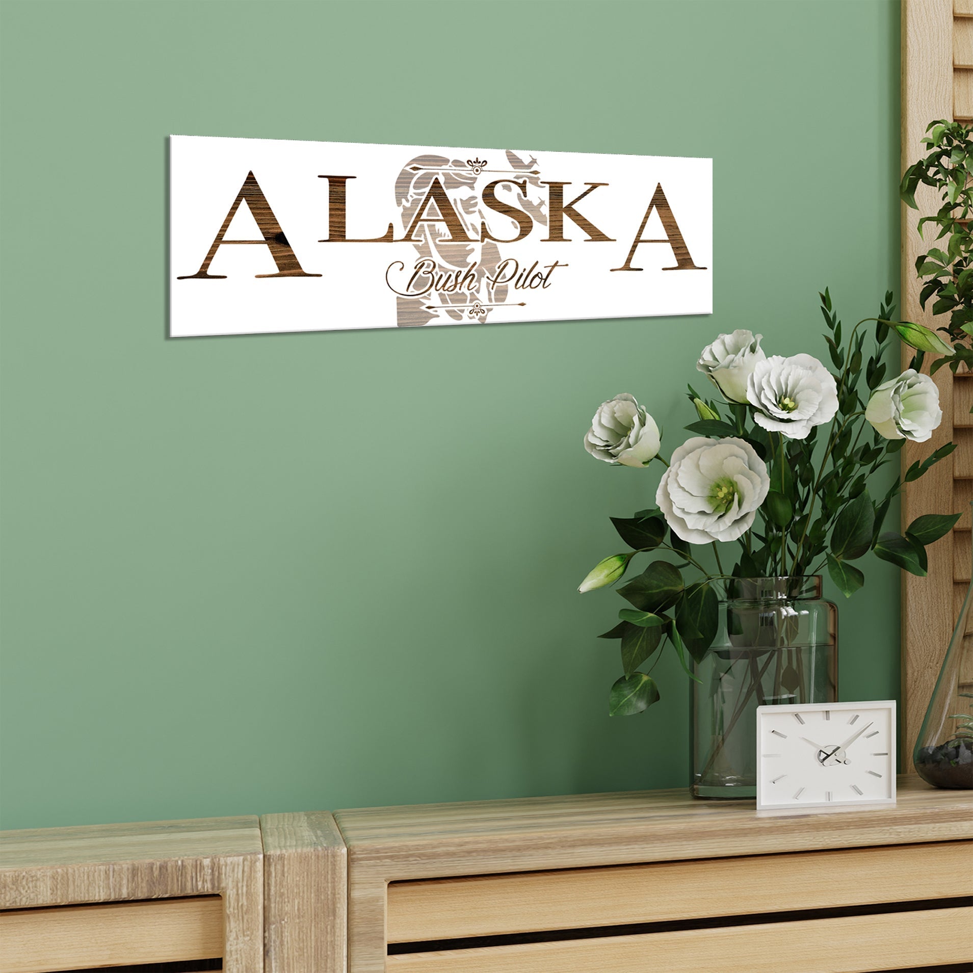 FP0022 - Alaska Bush Pilot Stick Engraved Stick (Bronze)