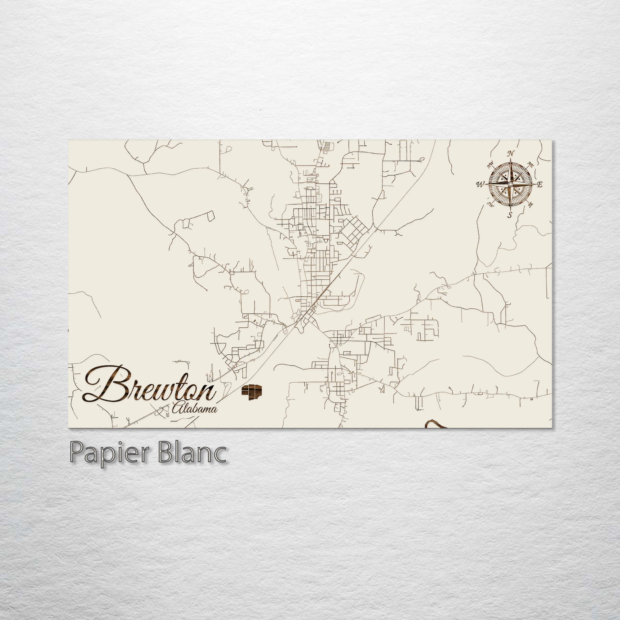 Brewton, Alabama Street Map – Fire & Pine
