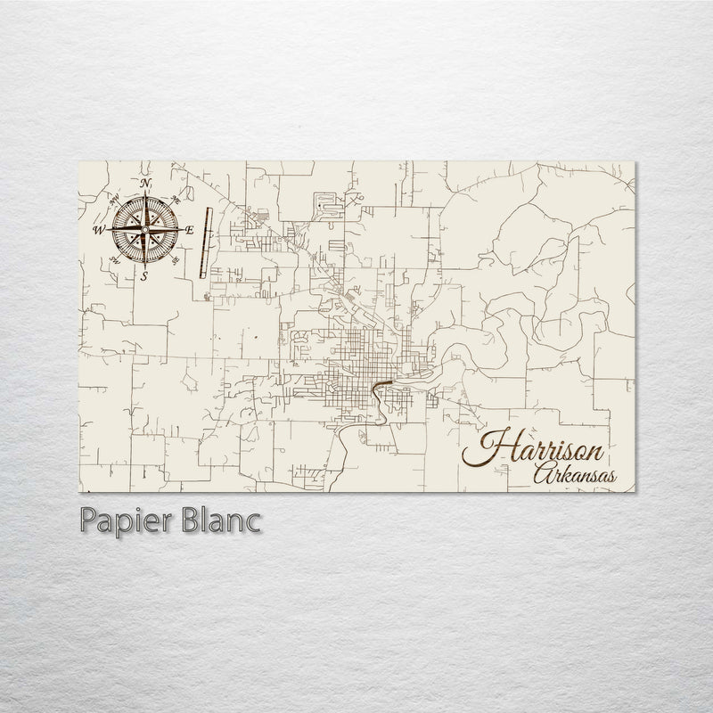 Harrison, Arkansas Street Map – Fire & Pine