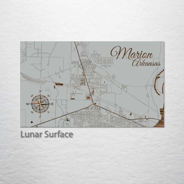 Marion, Arkansas Street Map – Fire & Pine