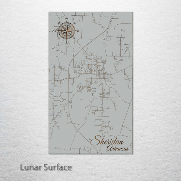 Sheridan, Arkansas Street Map – Fire & Pine